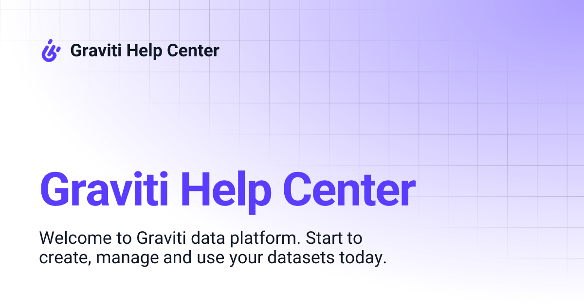 Graviti Help Center